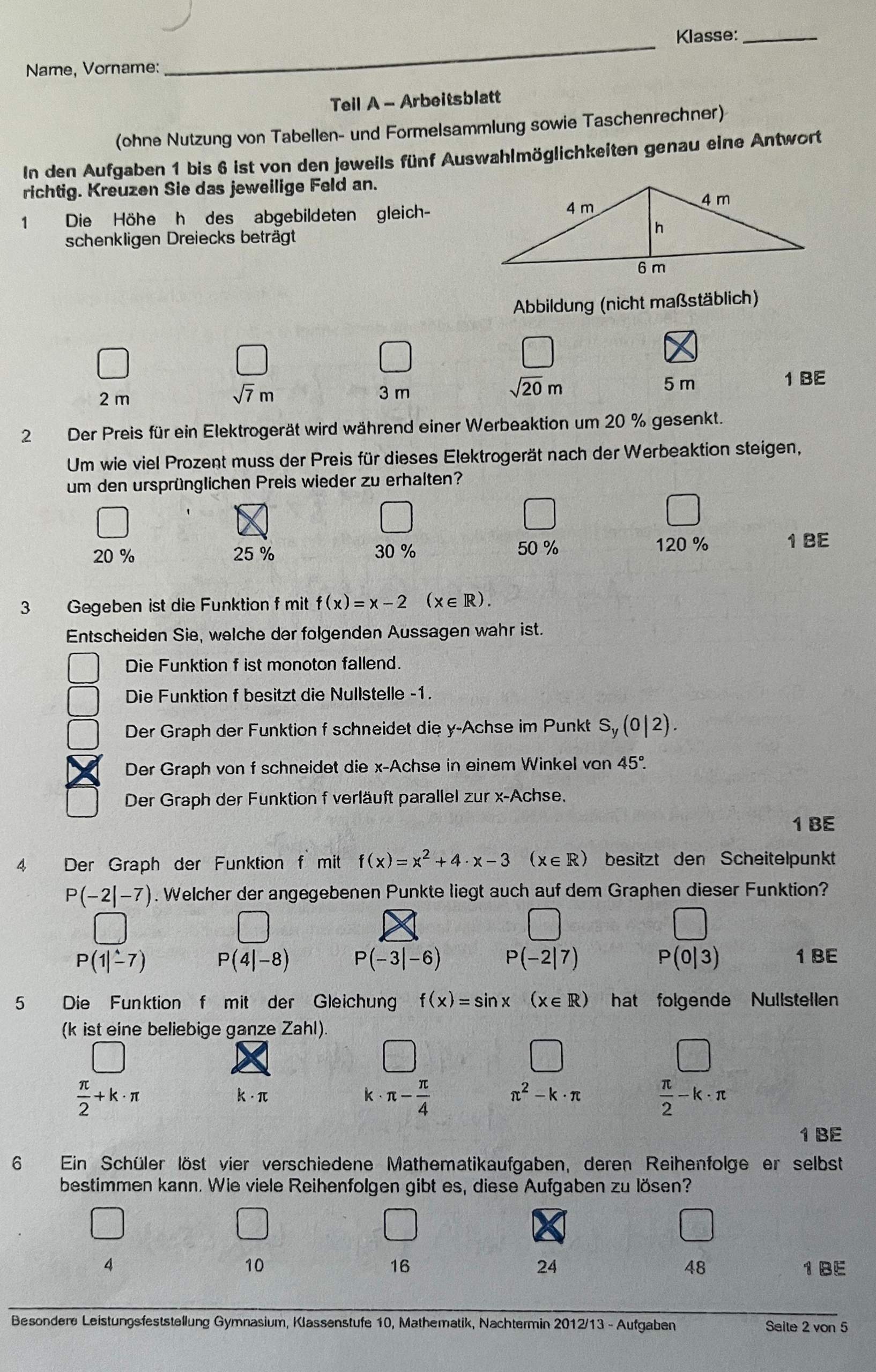 Mathematik BLF? (Schule, Hausaufgaben, Funktion)
