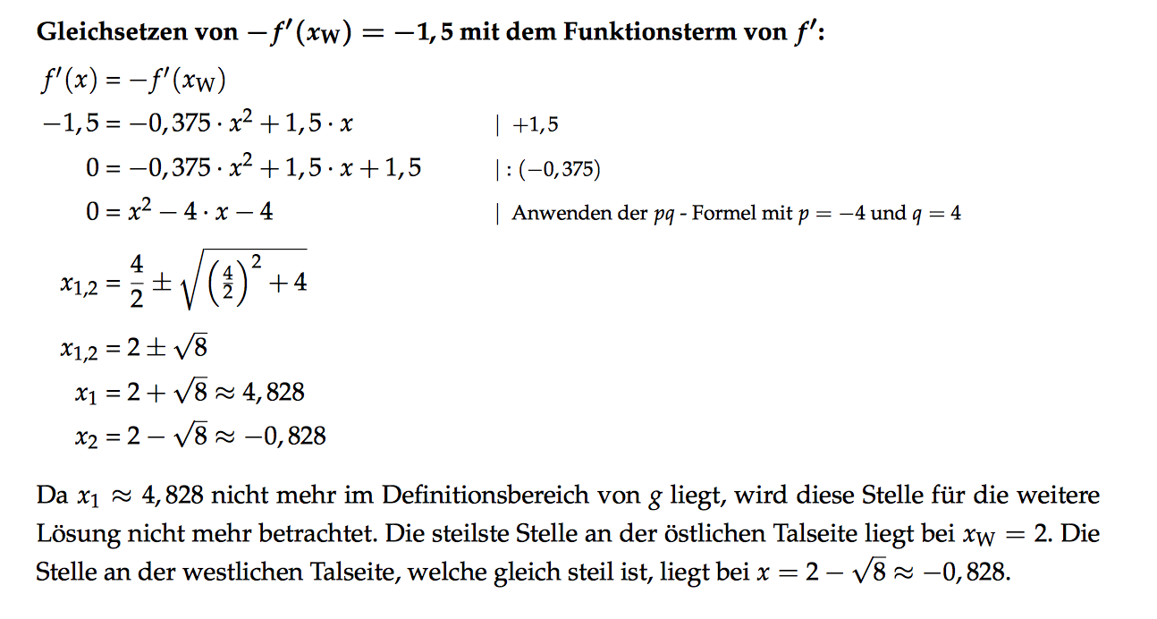 Mathematik Wendestellen Und Extremes Im Sachzusammenhang Abitur 8722