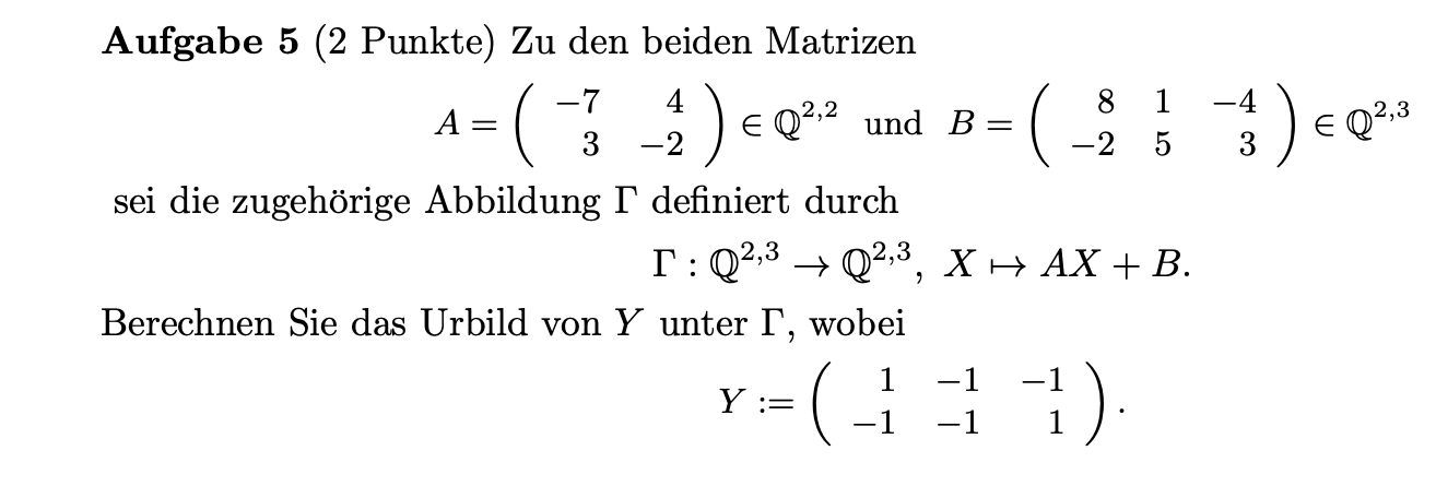 Matrizen Gleichungssystem lösen? (Schule, Mathematik, Matrix)