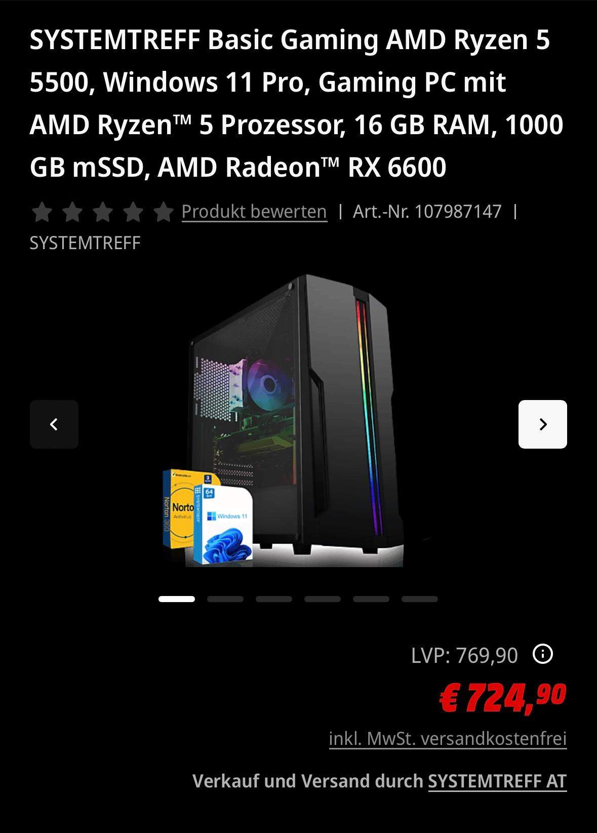 Mediamarkt Gaming PC? (Computer, AMD, Intel)