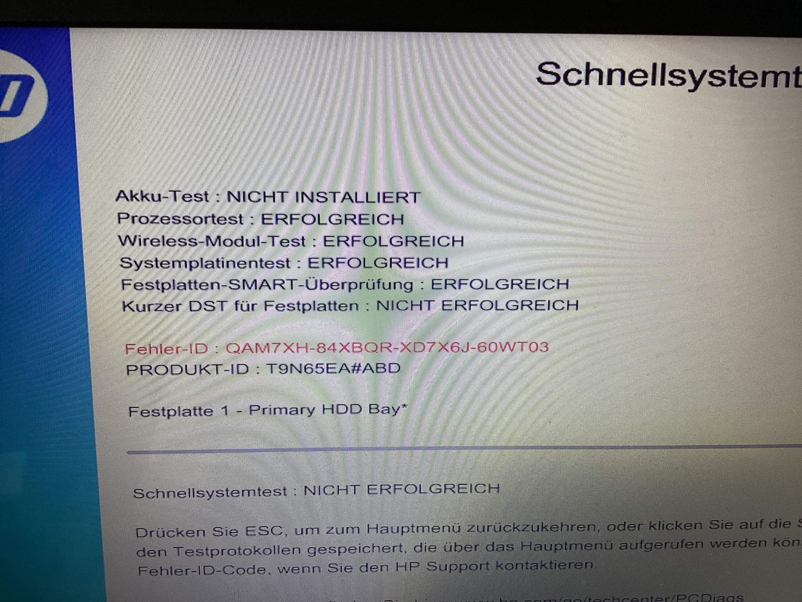 Mein PC funktioniert nicht mehr und ich komme zu diese Seite wenn ich ...