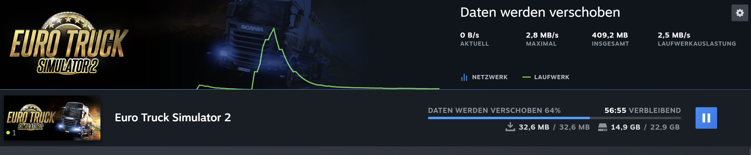 Mein Pc verschiebt dateien total langsam? (Steam, SSD)