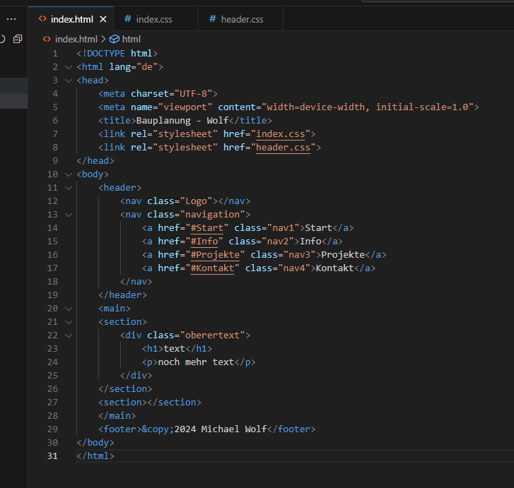 Menüleiste html css? (Webseite, Code, Programmiersprache)