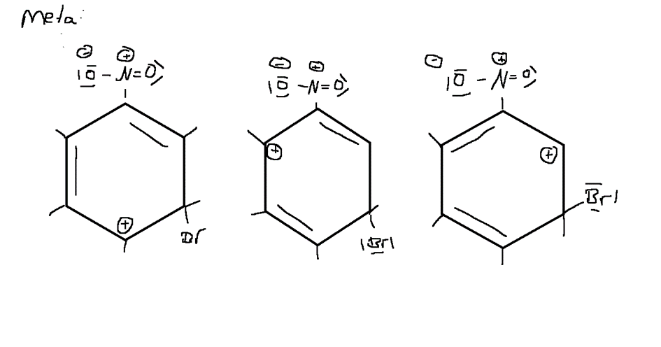 Mesomere grenzstrukturen von der Bromierung von nitrobenzol? (Reaktion ...