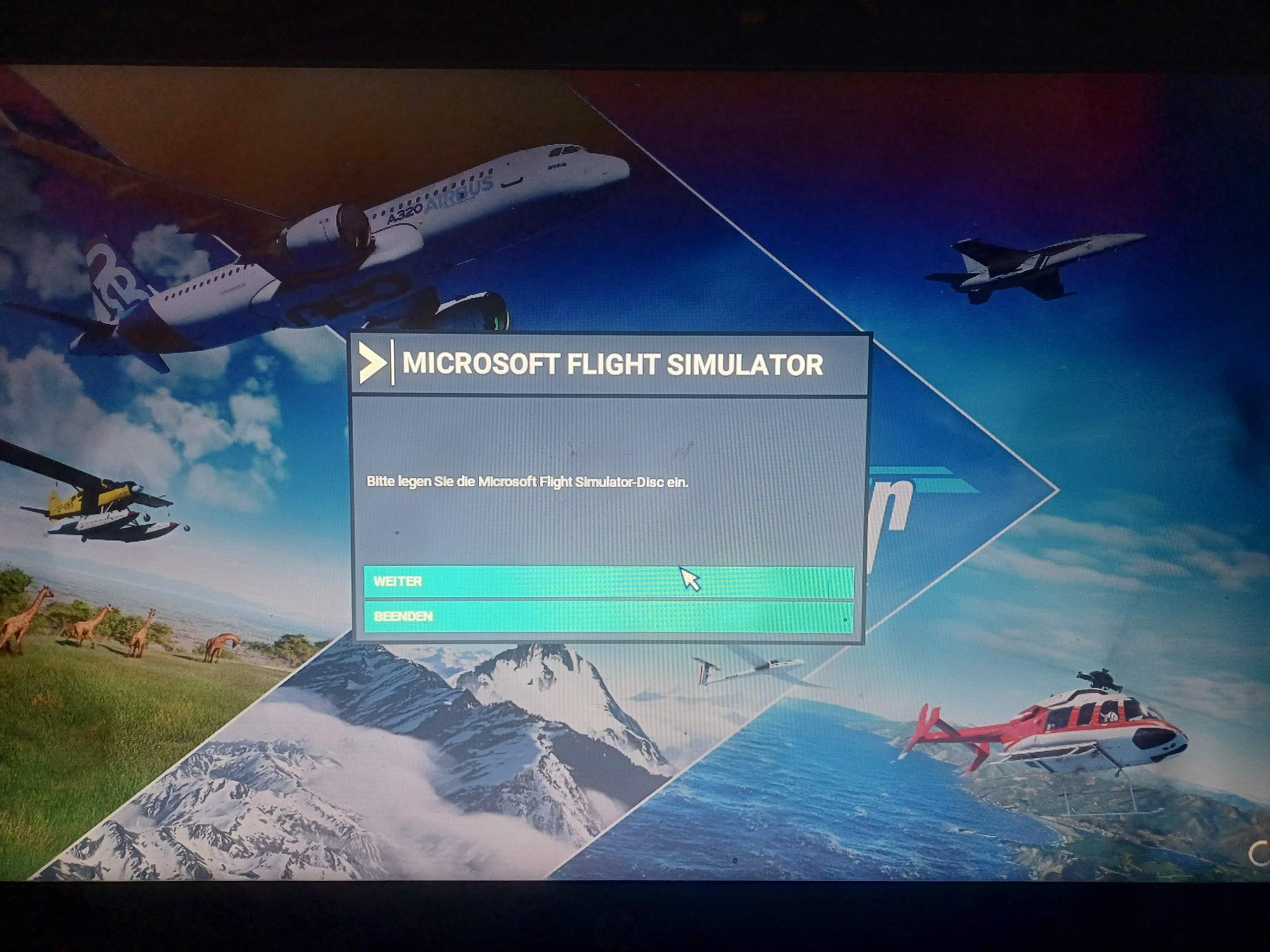 Microsoft Flight Sim verlangt Disc? (Technik, PC, Spiele)