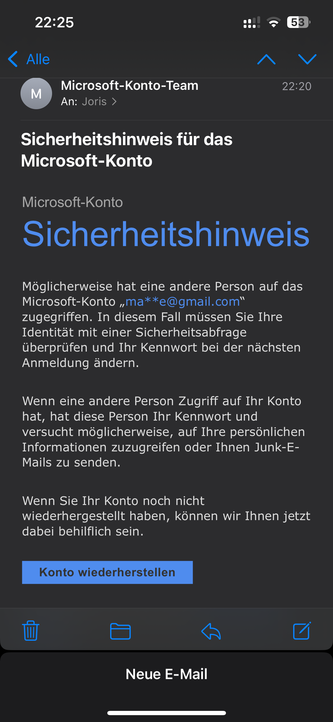 Microsoft Konto gehackt? (Hacker)
