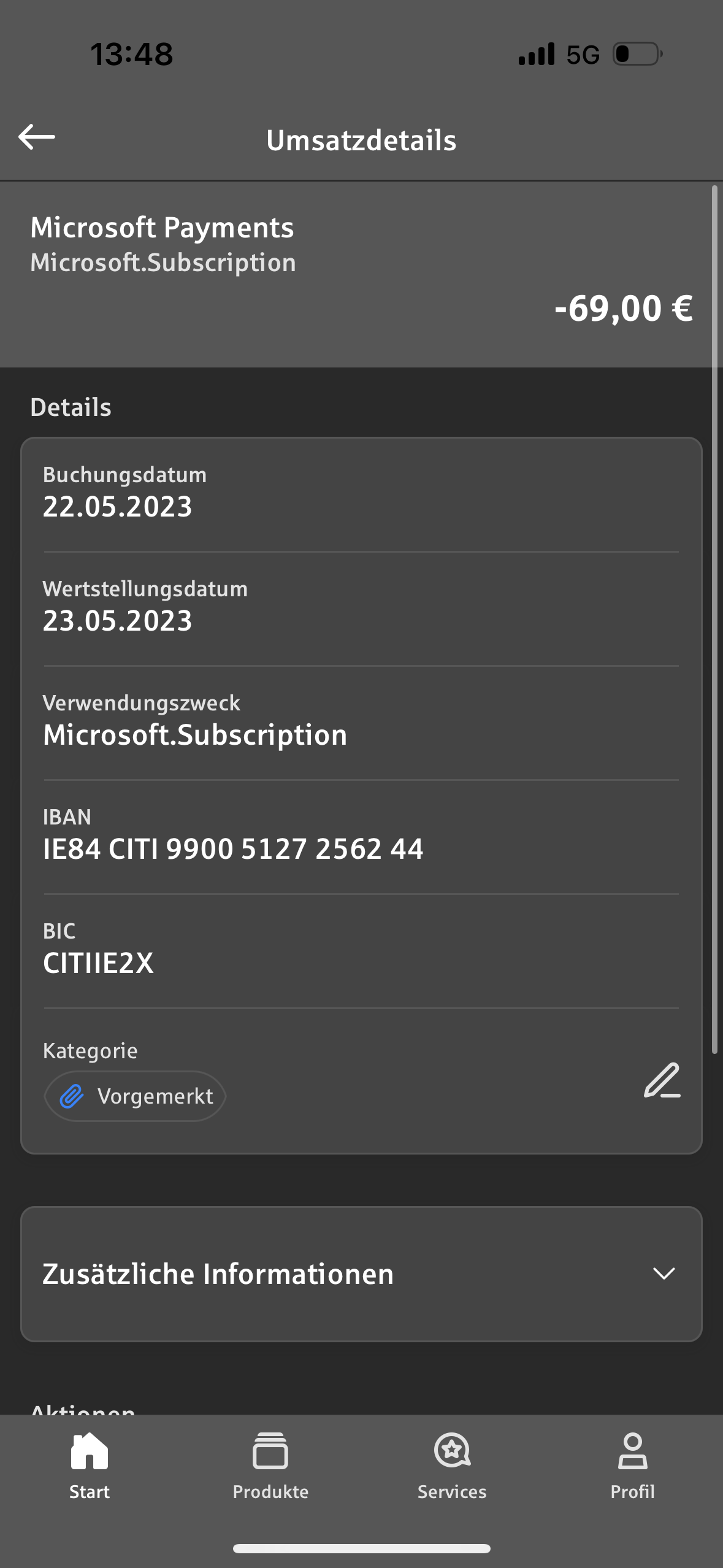 Microsoft payments 69€ abgezogen? (Bank, Lastschrift, Abbuchung)