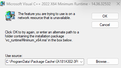 Warum kann ich Microsoft Visual Studio C++ nicht aktualisieren?