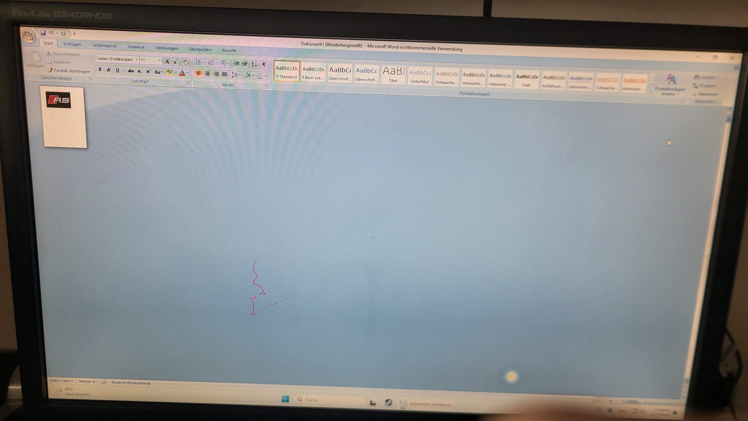 Microsoft Word kleines Fenster? (Windows)