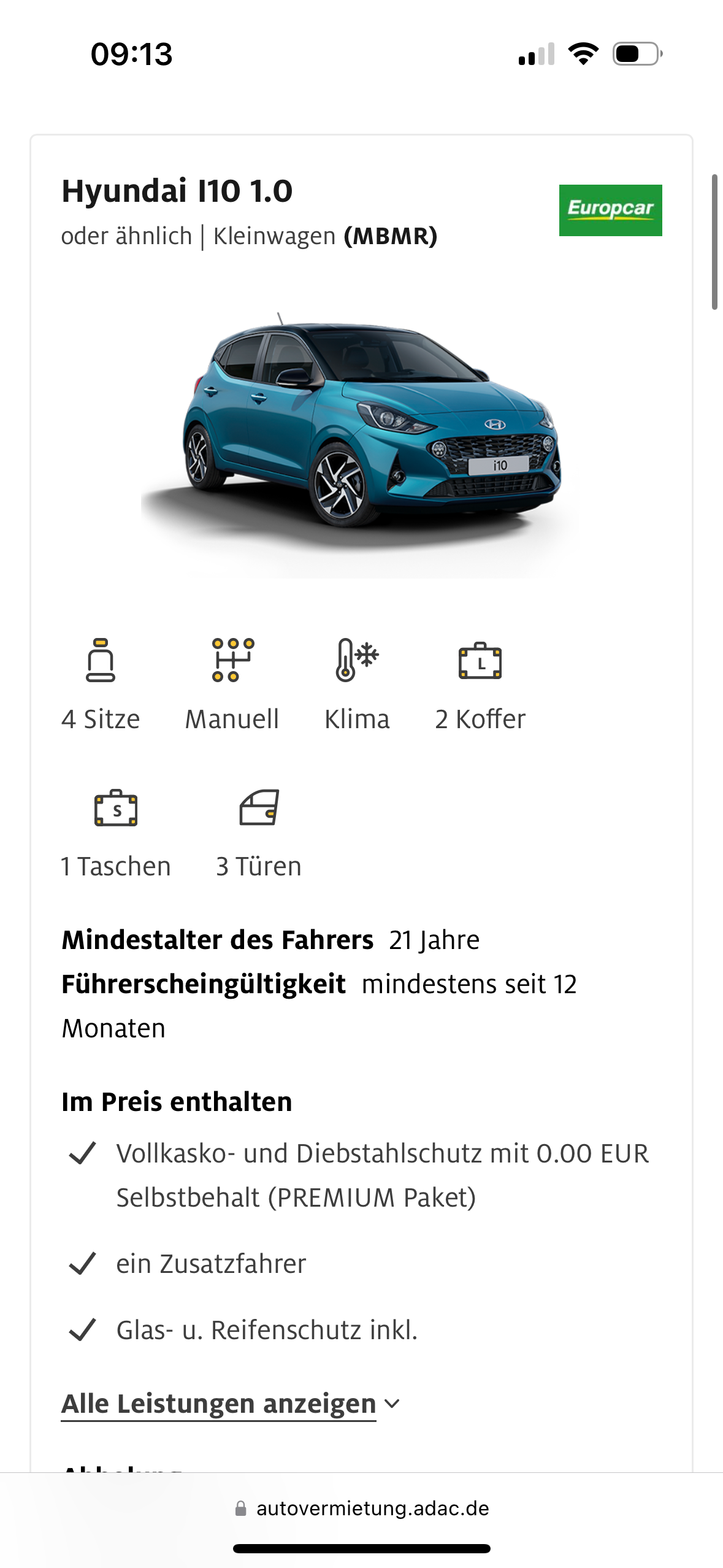 Auto Mieten Fhrerschein Unter 1 Jahr