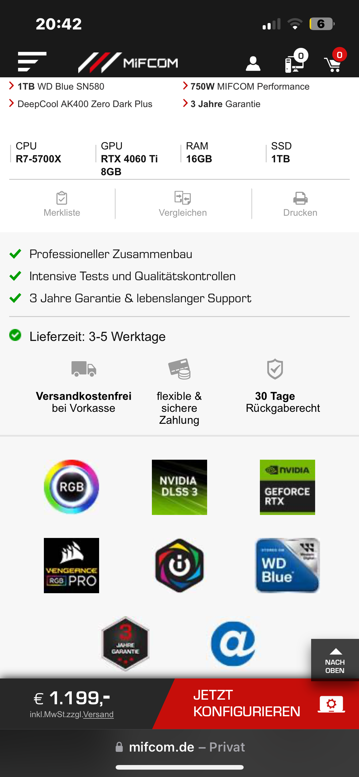 Mifcom 30 Tage rückgaberecht auch bei Benutzung wahrnehmbar? (Rückgaberecht Elektrogeräte)
