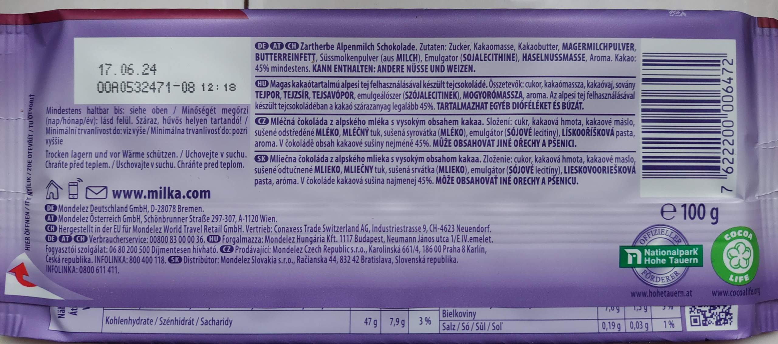 Milka Zartbitter, Oreo und co. Haselnuss? (Süßigkeiten, Schokolade)