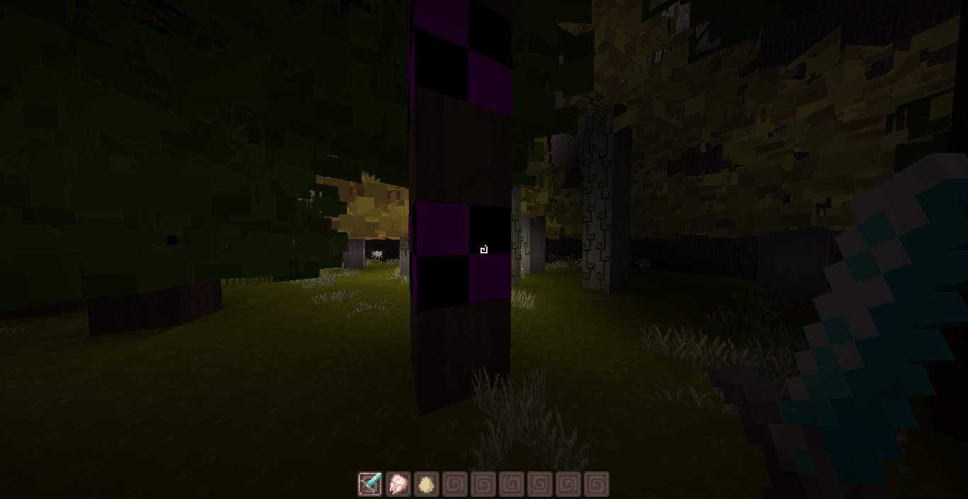 Minecraft Bug Blätter und Bäume