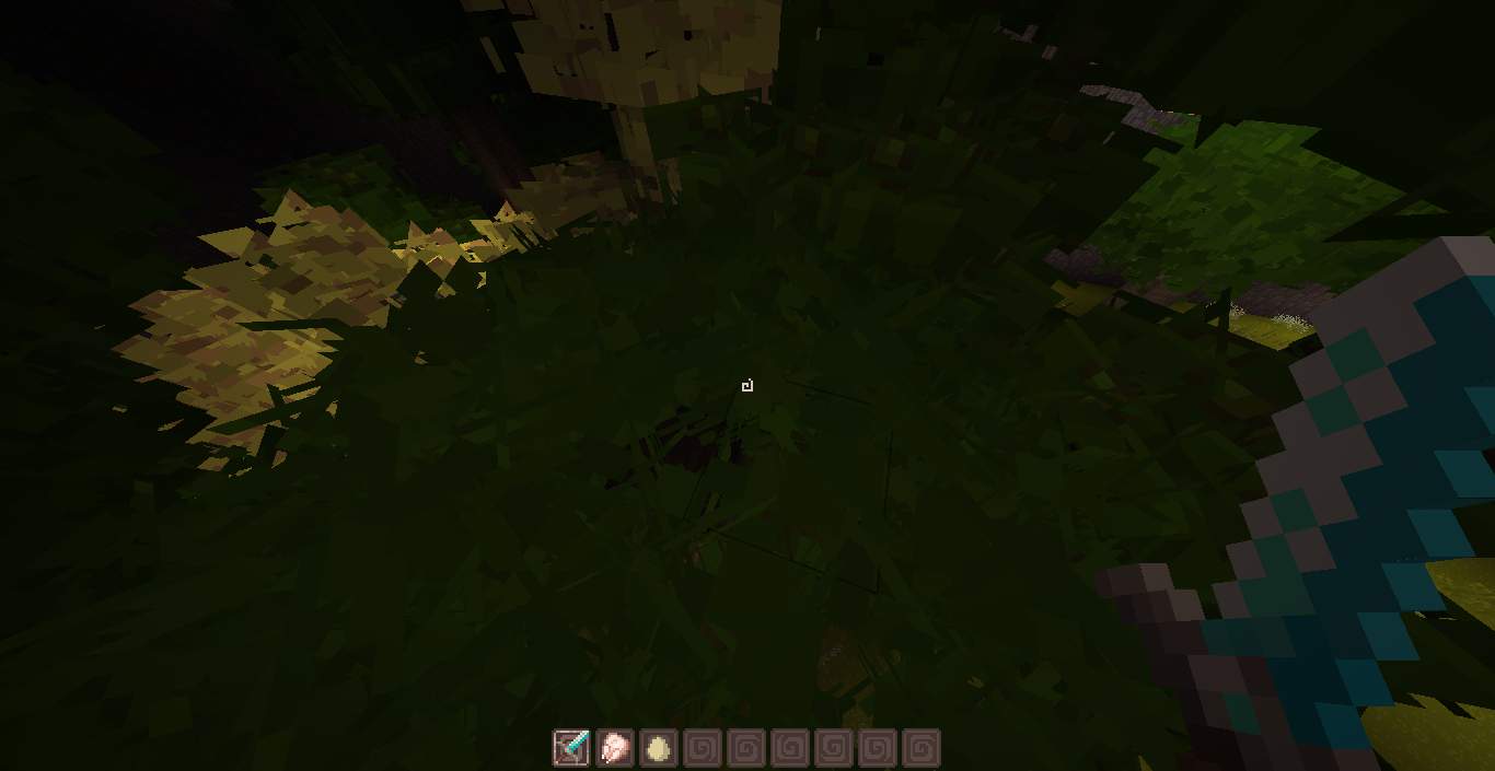 Minecraft Bug Blätter und Bäume