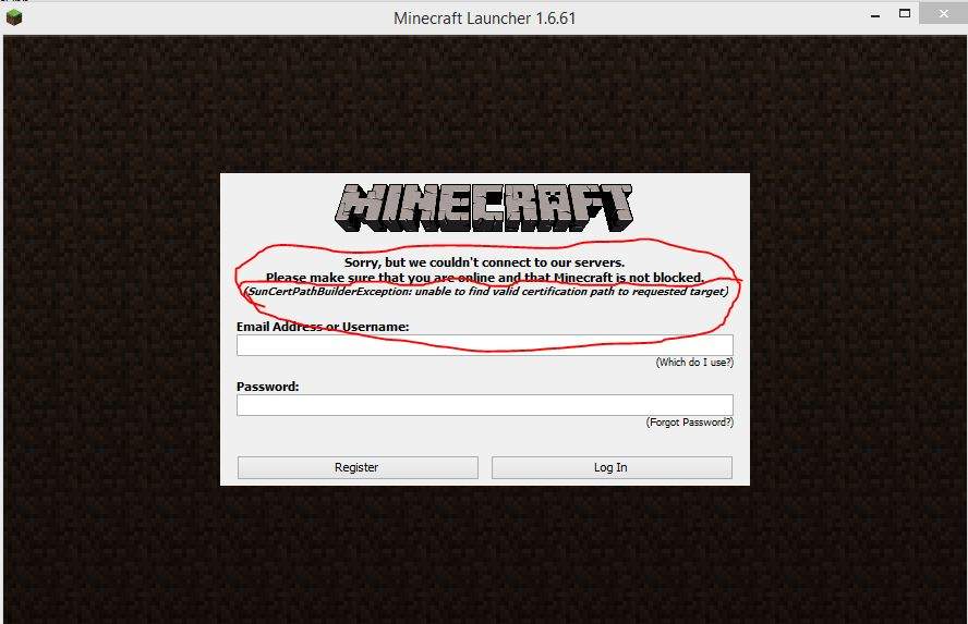 Minecraft Error Unable To Find Valid Certification Path To Requested