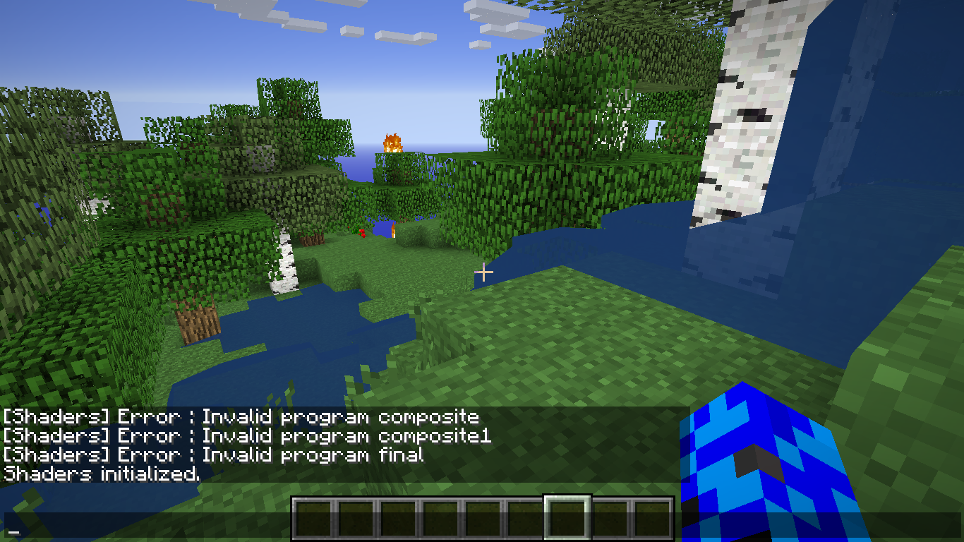 Minecraft Gsls Shader Probleme Error Invalid Programm Composite Und Noch Ein Paar Errors
