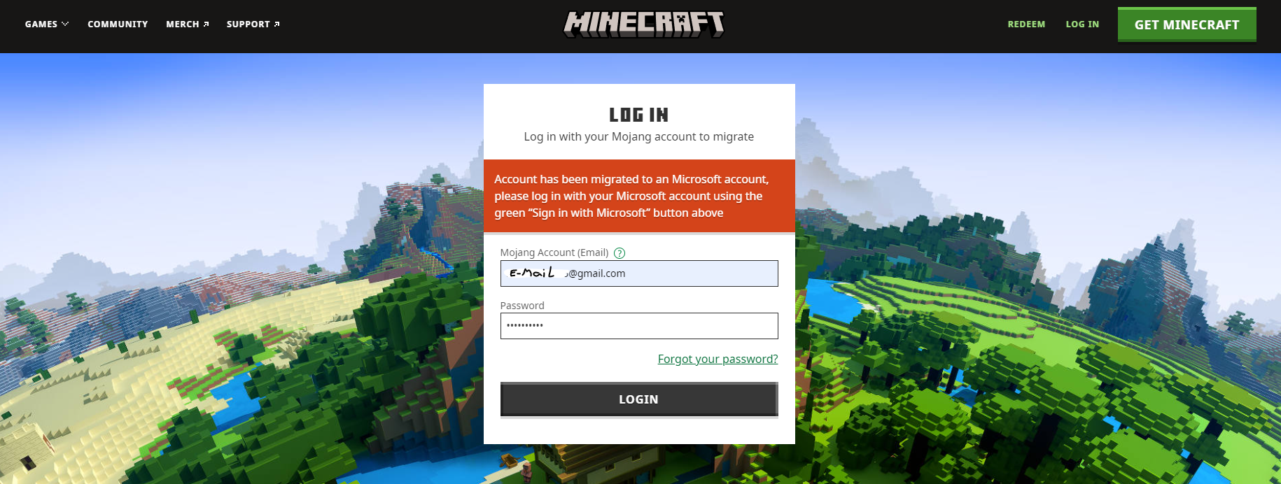 Minecraft Java Account nach Migration weg (bzw. kein Zugriff mehr ...