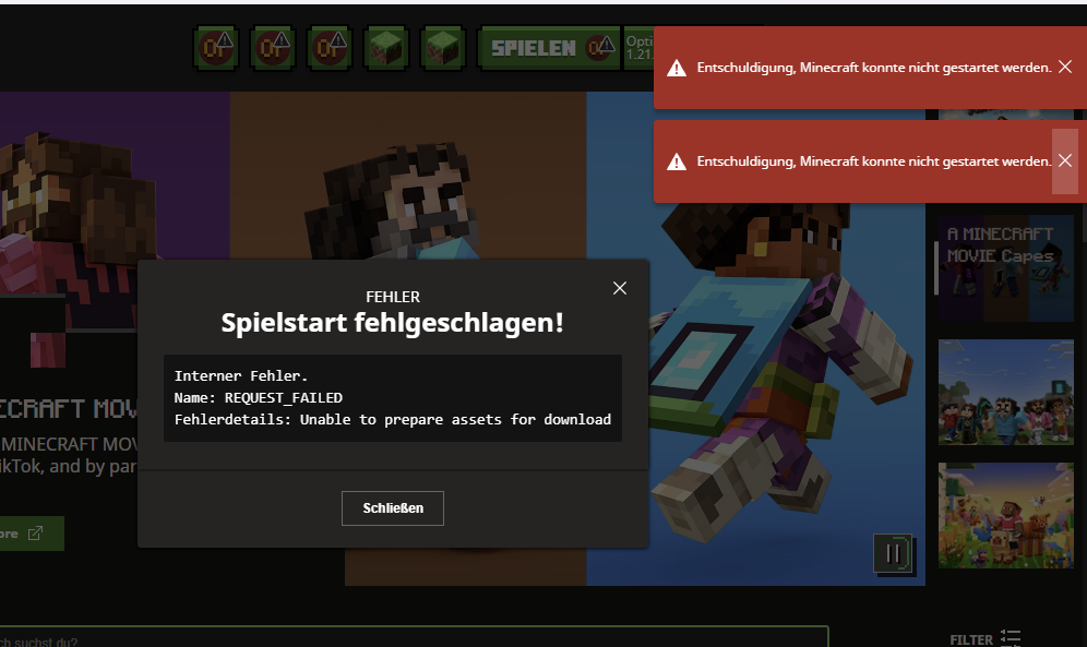 Minecraft JAVA: Spielen geht nicht mehr? (PC, Computerspiele, Server)