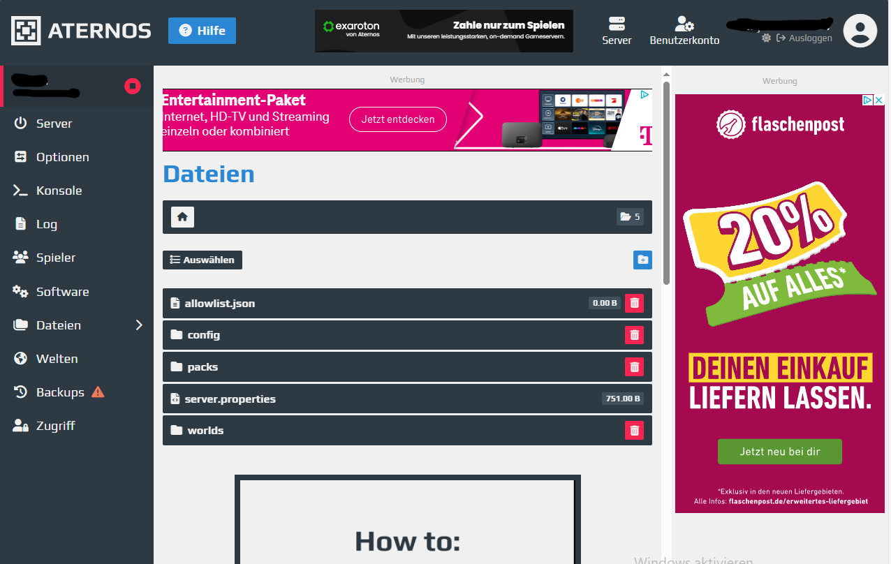 Minecraft Mods bei Aternos? (PC, Computerspiele, Server)