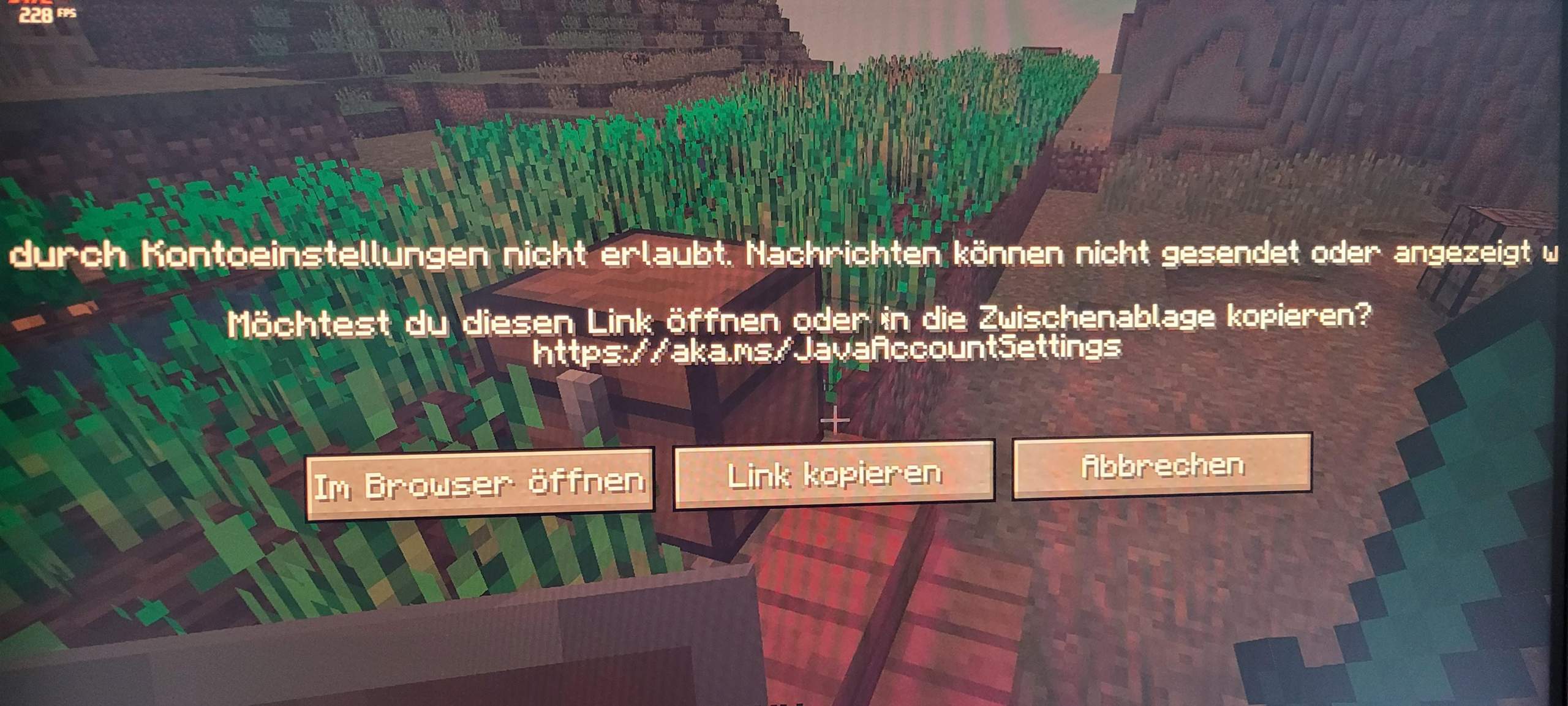 Minecraft realm chat geblockt? (Minecraft Server, Minecraft Java ...