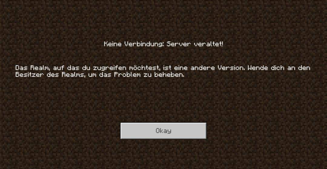 Minecraft Realm funktioniert nicht? (Server, Minecraft Server, Multiplayer)