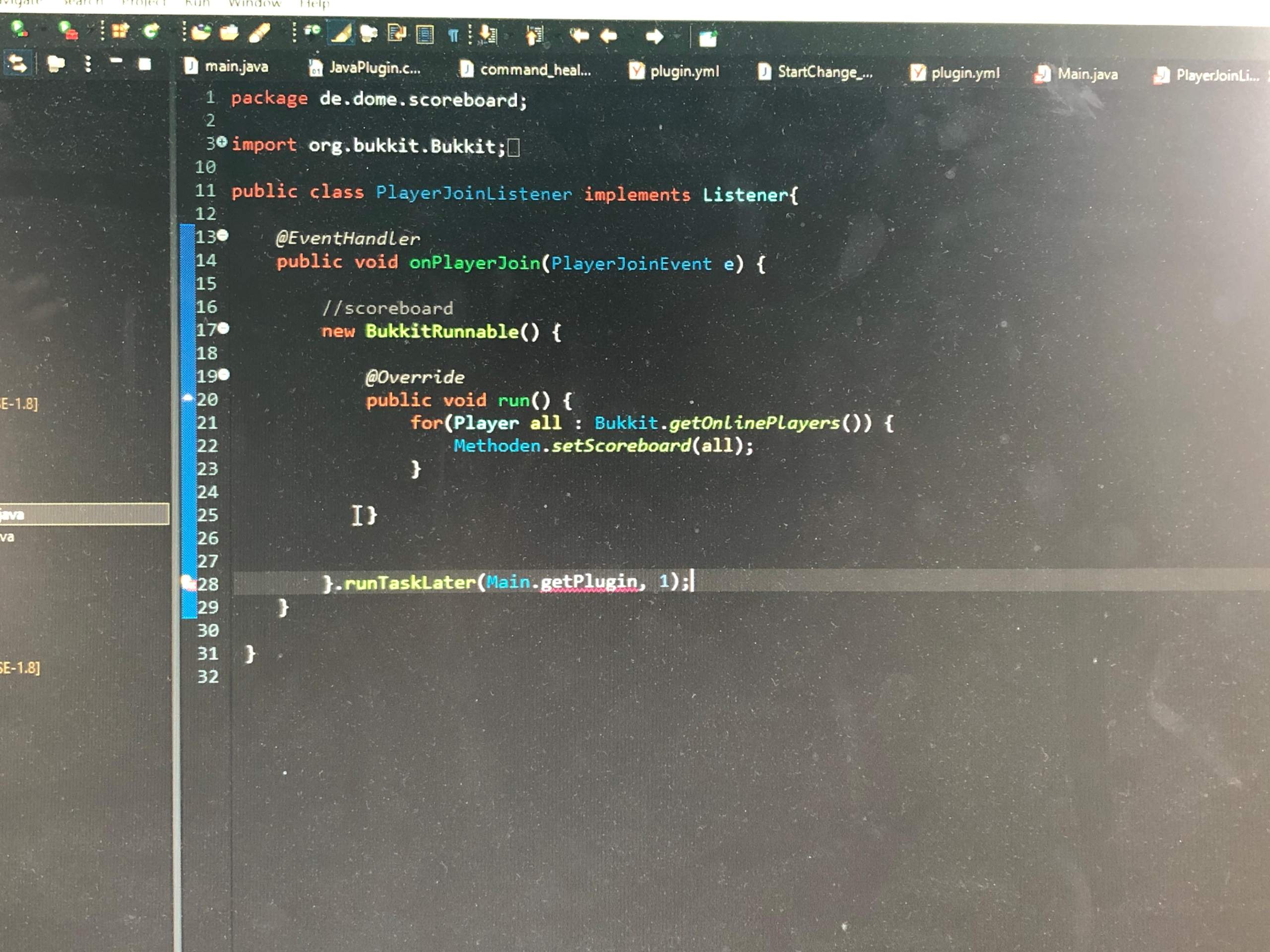 Minecraft scoreboard eclipse? (Minecraft Plugin, eclipse java)