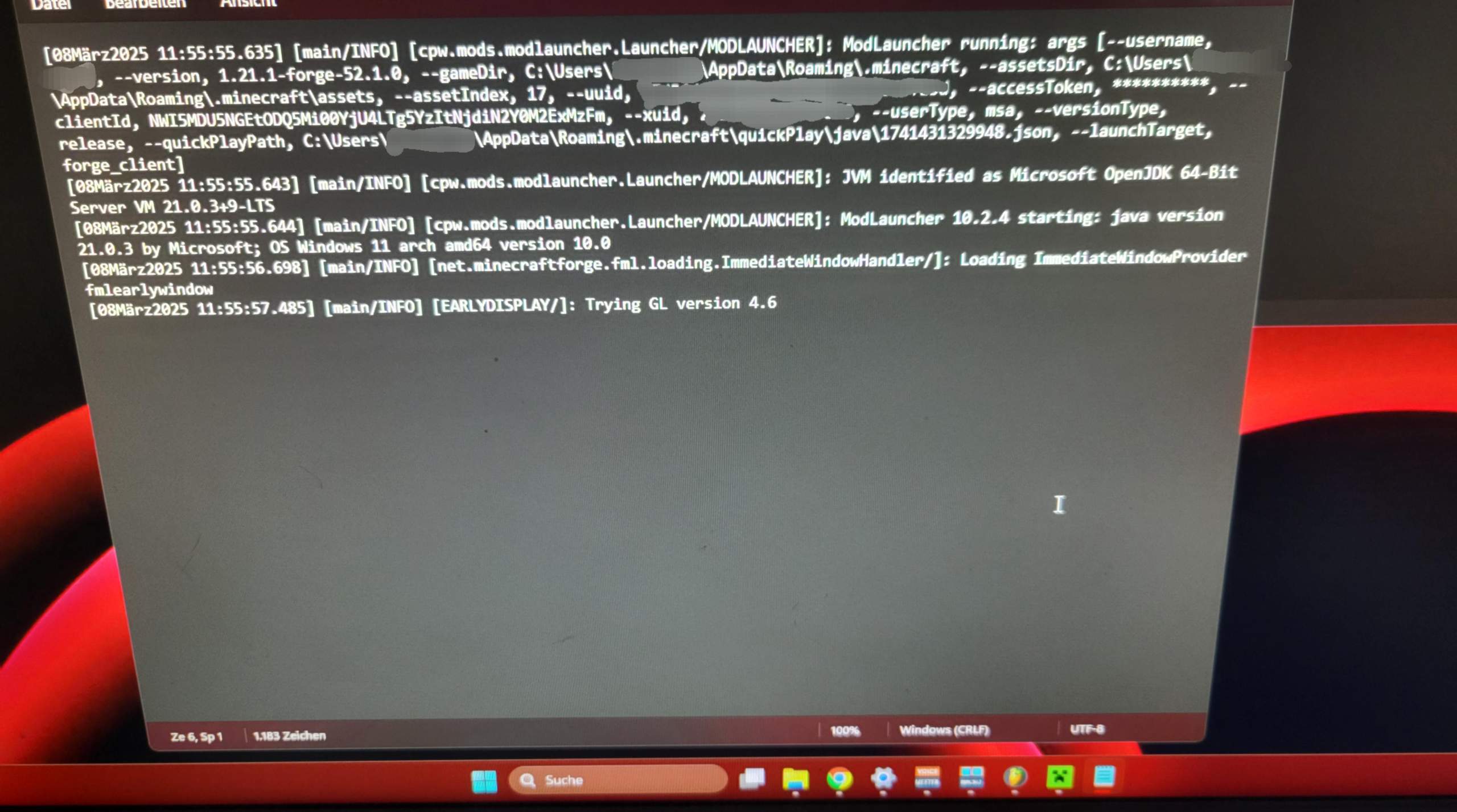 Minecraft startet nicht mehr? (PC, Minecraft Java Edition, Error)
