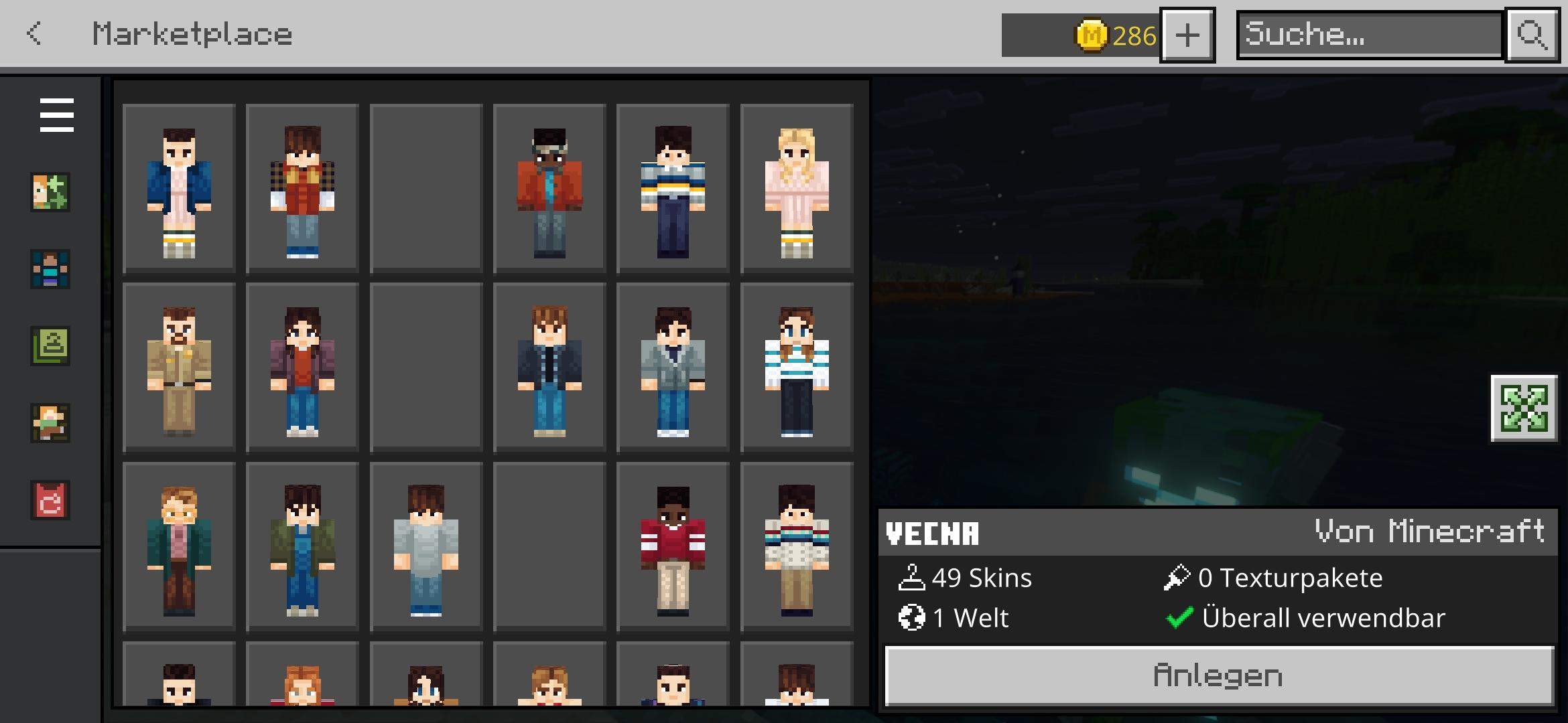 Minecraft stranger things skins unsichtbar? (Computerspiele, Xbox, Mojang)