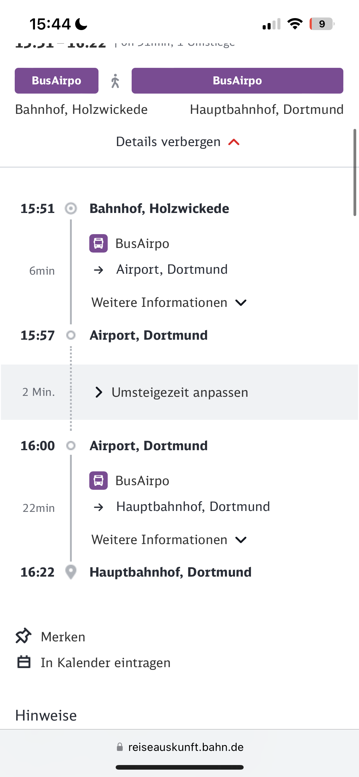 mit fun ticket airport bus nutzen geht das? (Bahn)