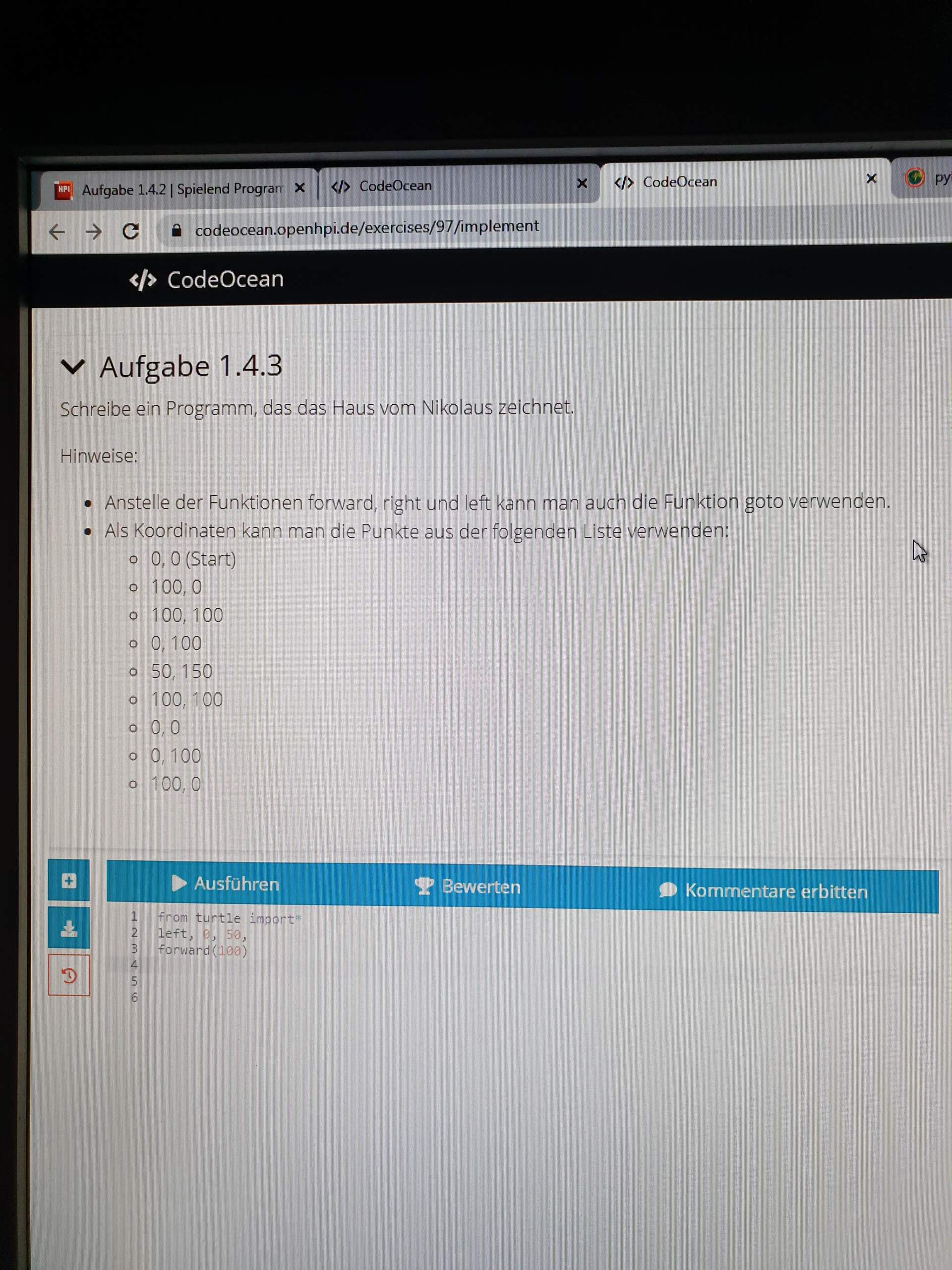 Mit Python ein Nikolaushaus zeichnen? (Computer, PC, programmieren)