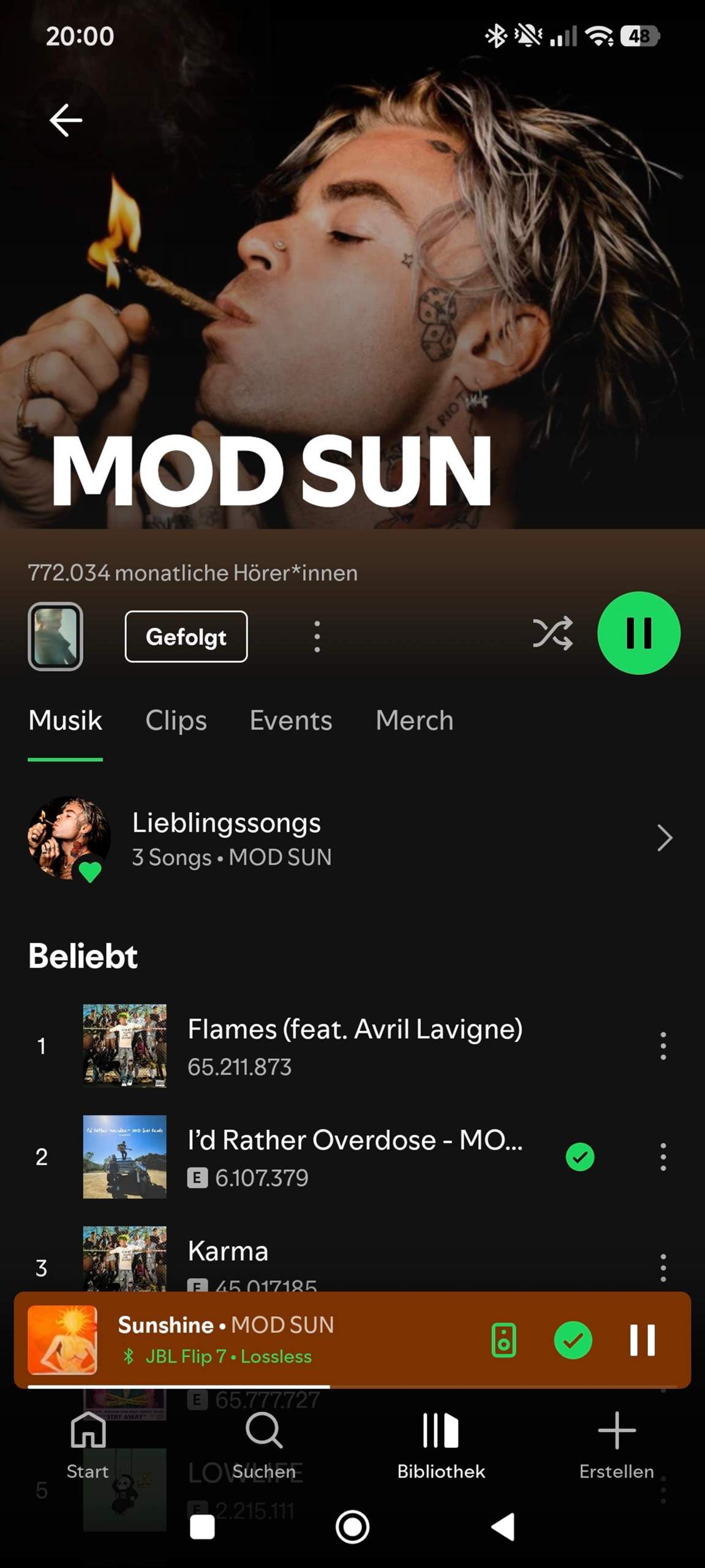 Mod sun? (Rap, Liedsuche, Rock)