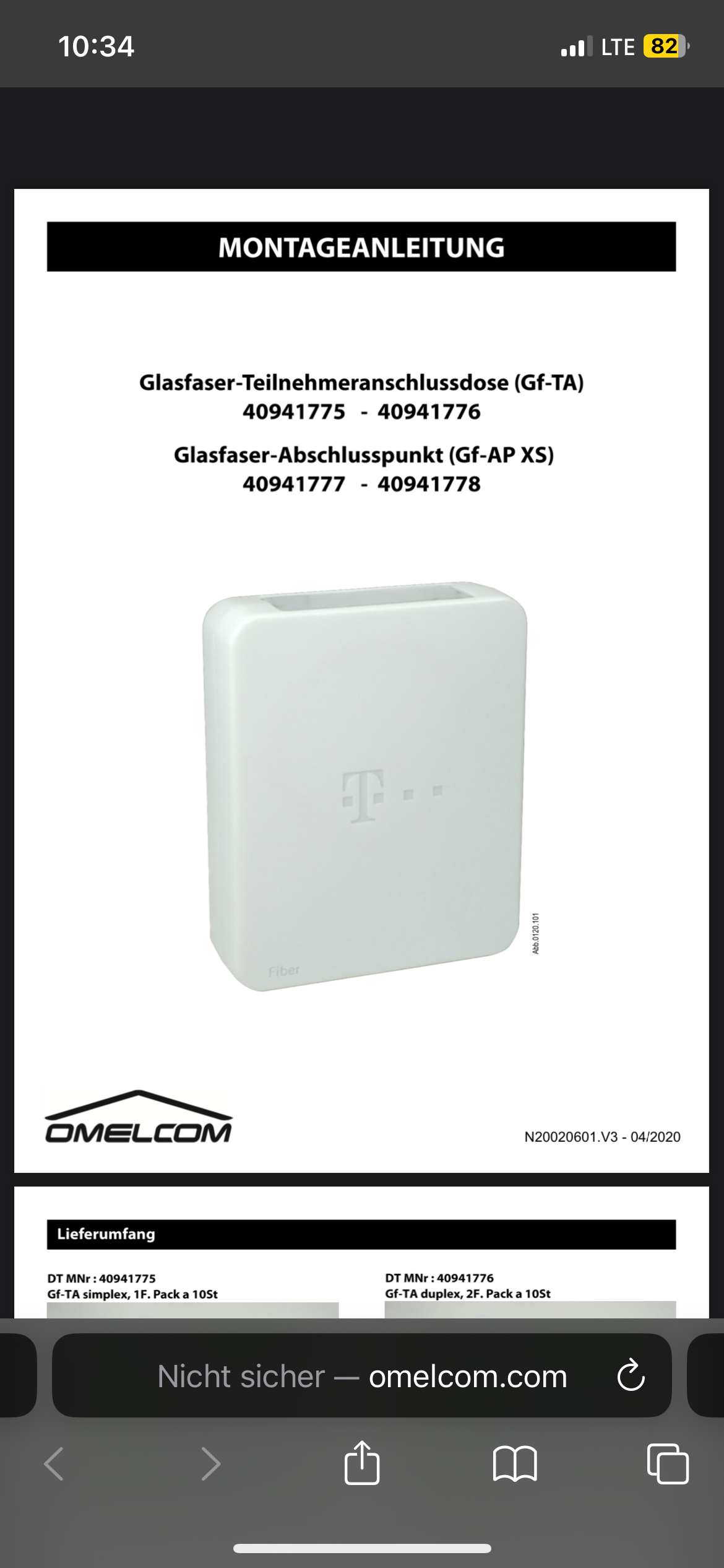 Modem-Id finden Telekom? (Glasfaser)