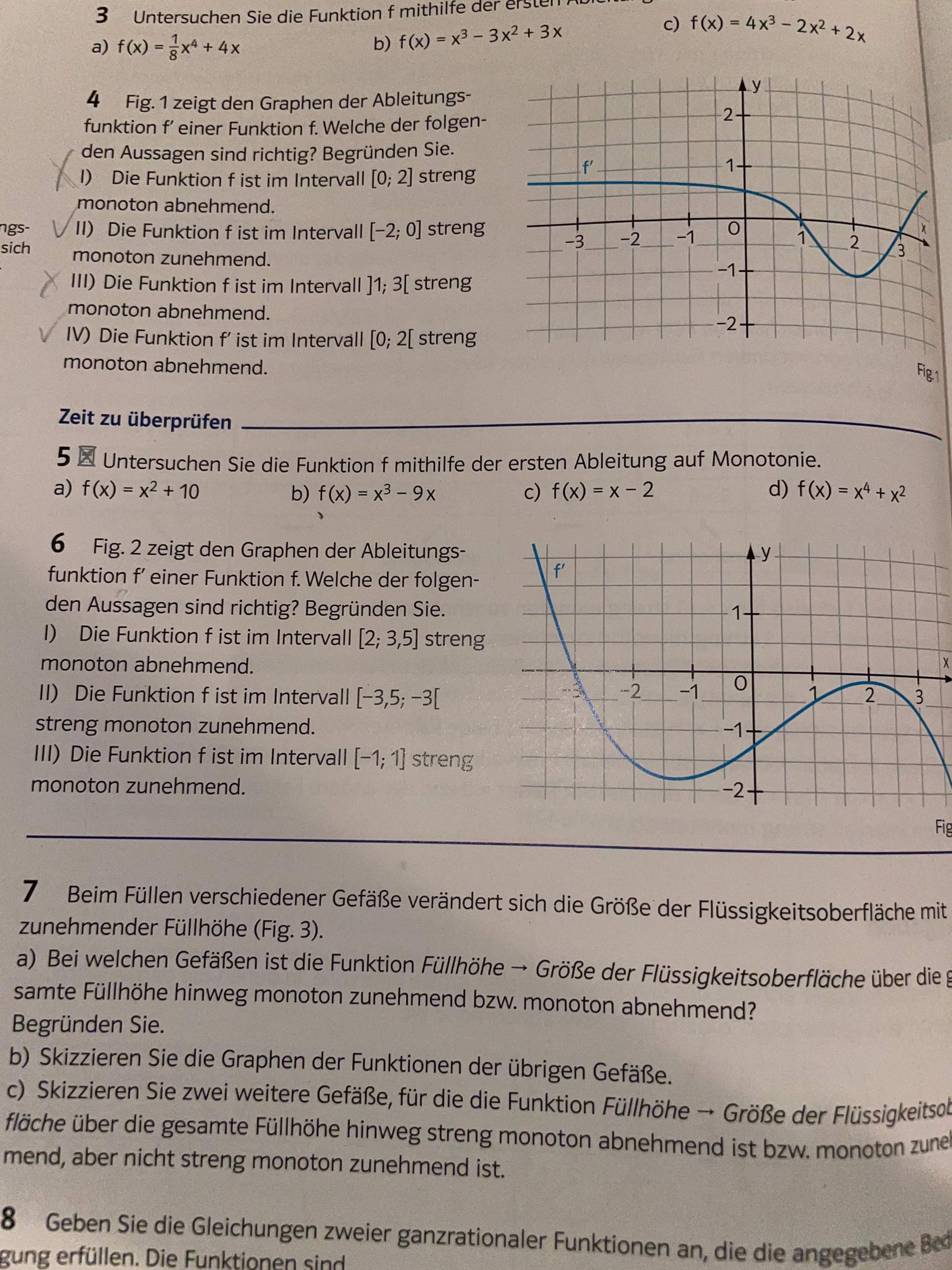 Monotonie-Verhalten bei Funktionen ohne Nullstelle? (Schule, Mathematik ... Monotonie-Verhalten bei Funktionen ohne Nullstelle? (Schule, Mathematik ...