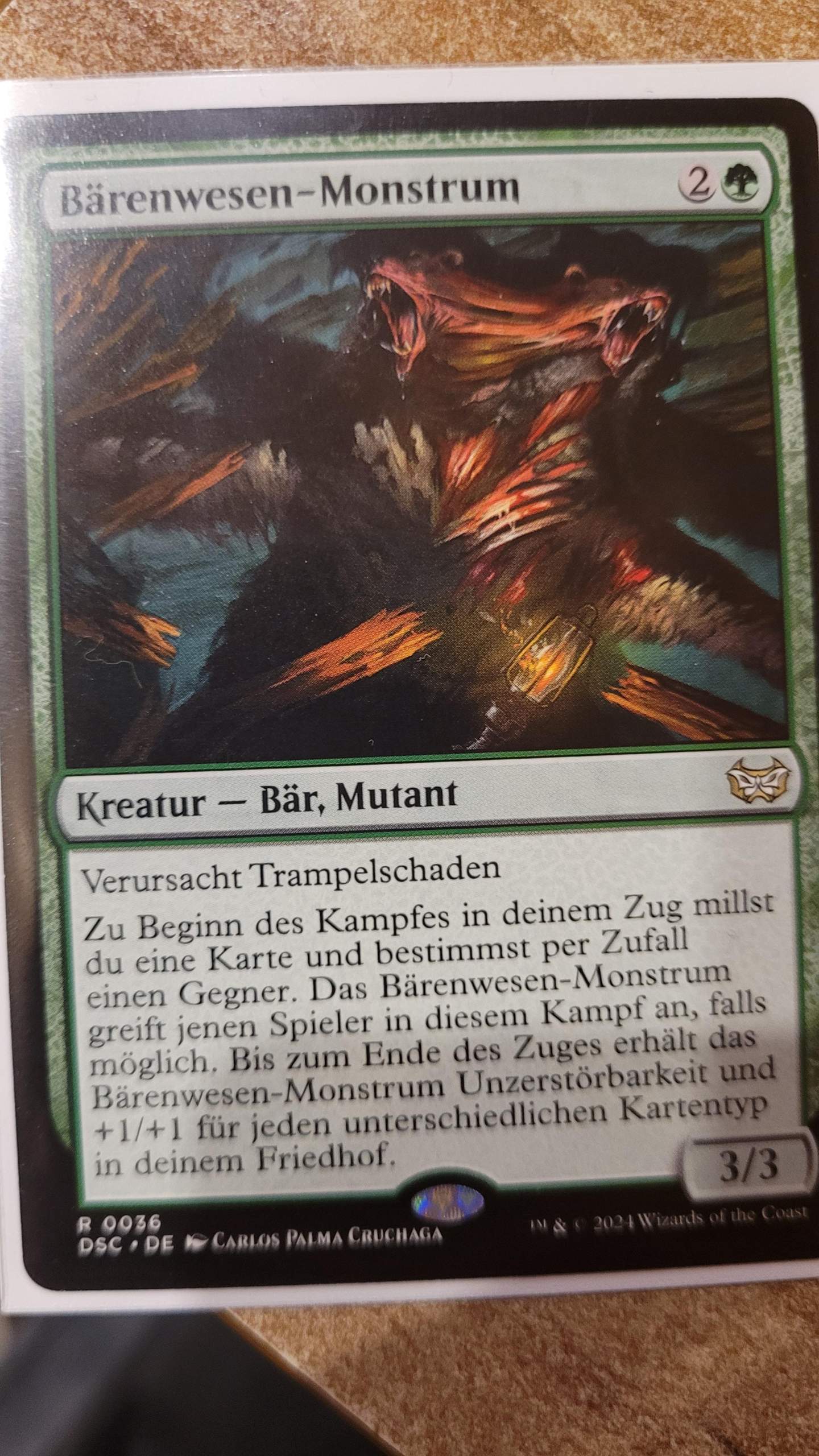 Mtg - bärenwesen monstrum ruling? (Kartenspiel, Magic: The Gathering)