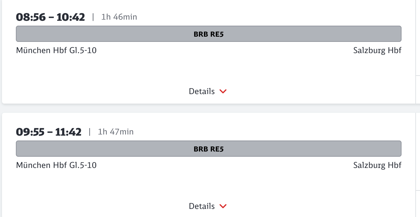 München HBF Salzburg, Gleis 5-10? (Ticket, Zug, Deutsche Bahn)