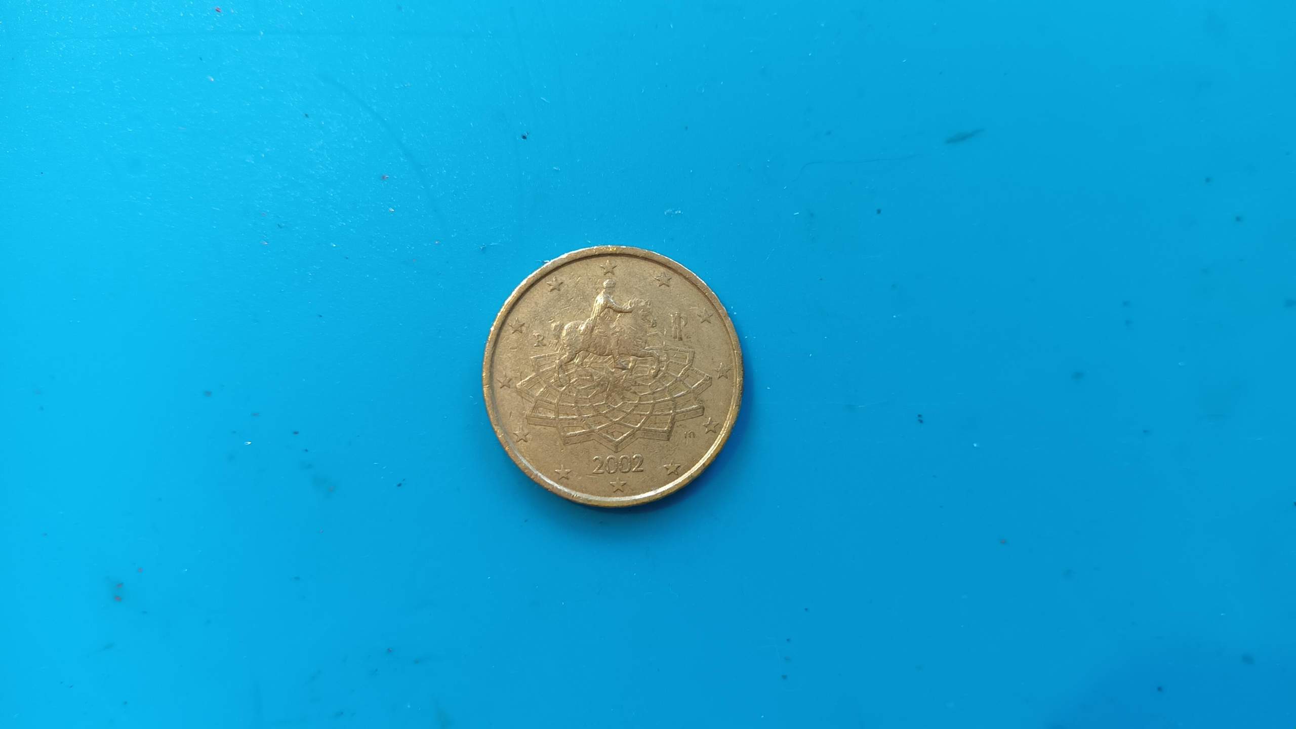 Münze 50 Cent Pferd mit Reiter 2002 Wert? (Geld, Euro, Münzen)