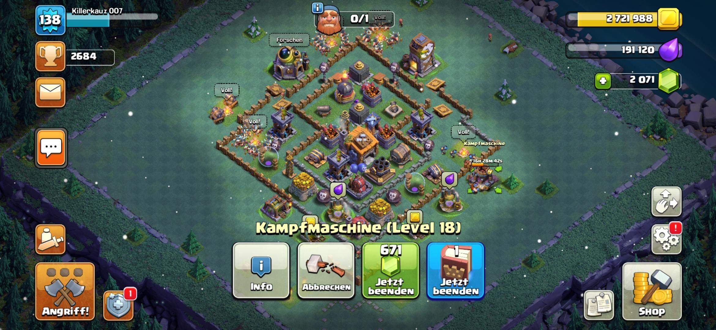 Nachtdorf für OTTO Hütte rushen? (Supercell)
