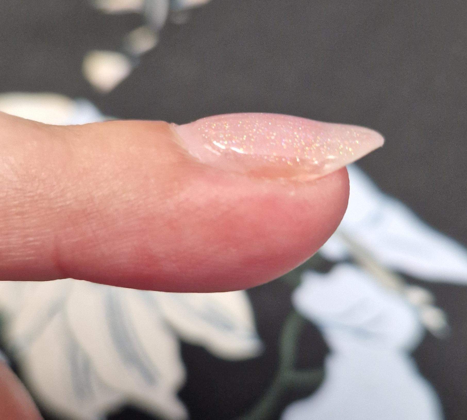 Nagelform Wölbung nach UV GelNagellack? (Nägel, Nagellack, Fingernägel)