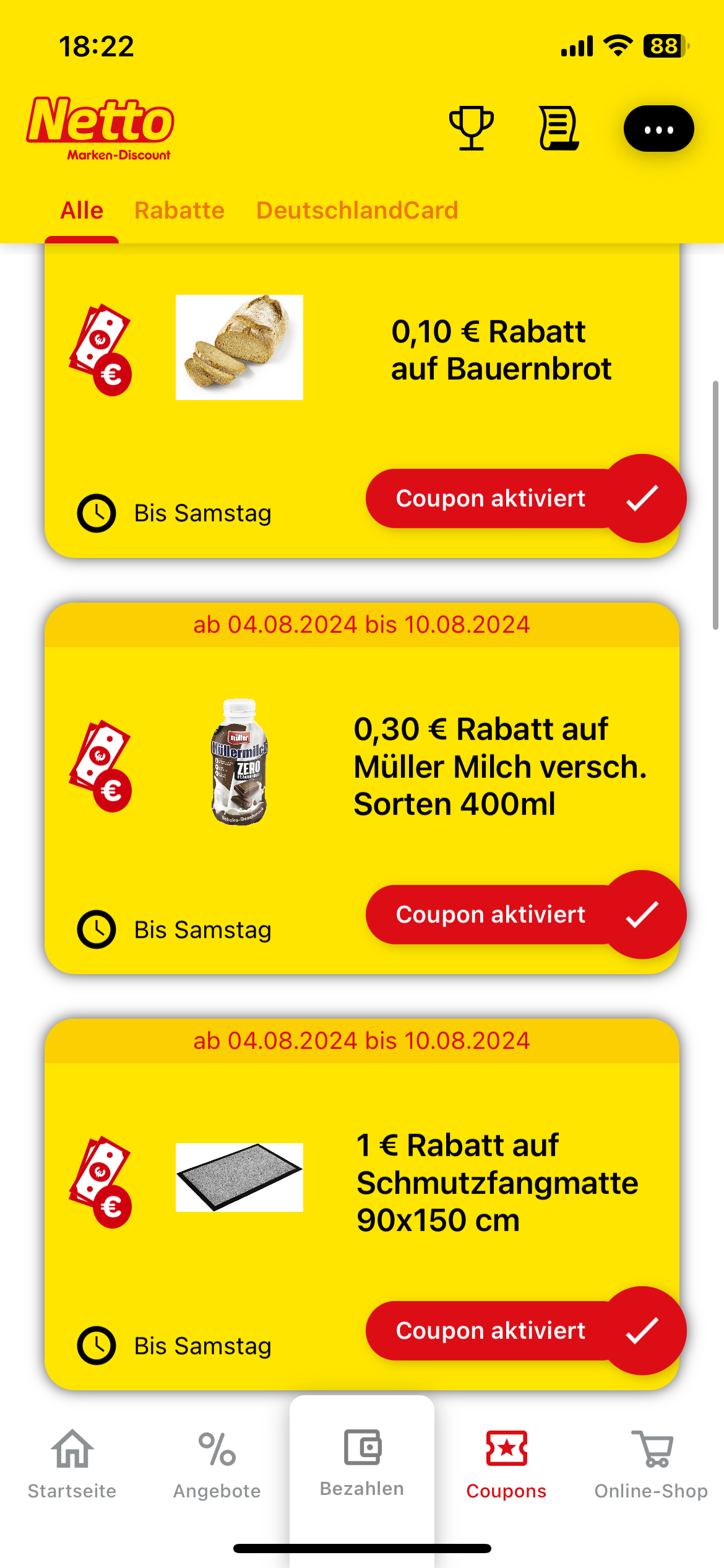 Netto App, Coupons Hilfe? (Gutschein, Supermarkt, Drogerie)
