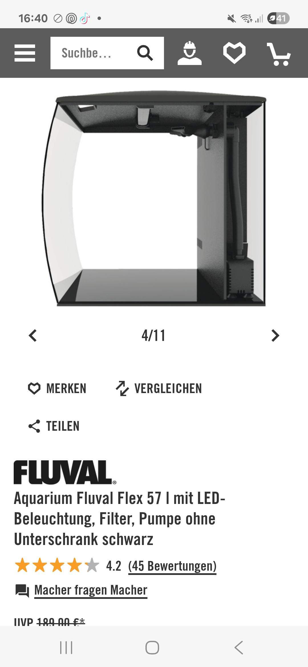 Neue Aquariumpumpe für Fluval Flex 57l? (Wasser, Filter, Pumpe)