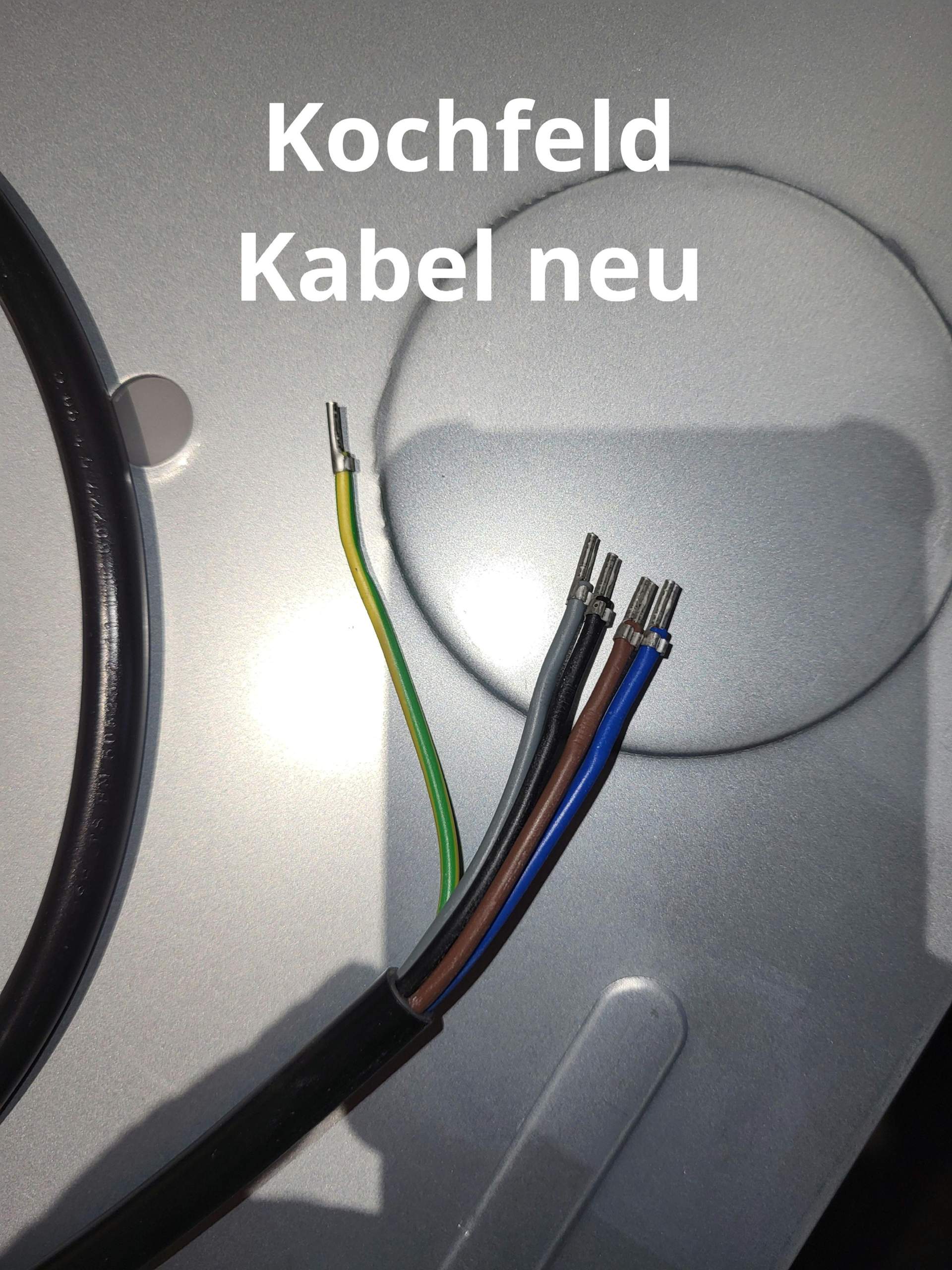 Neues Kochfeld anschliessen aber wie? (Strom, Kabel, Herd)