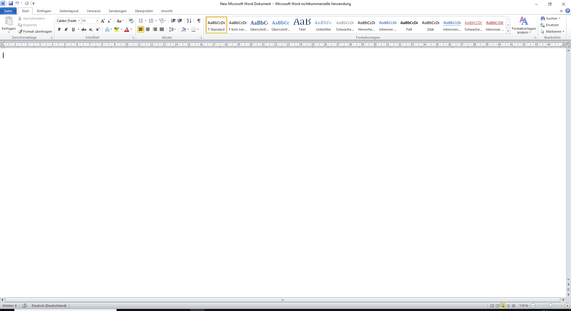 Neues Word Dokument komplett weiß und ohne Ränder - was tun? (Computer, Technik, PC)