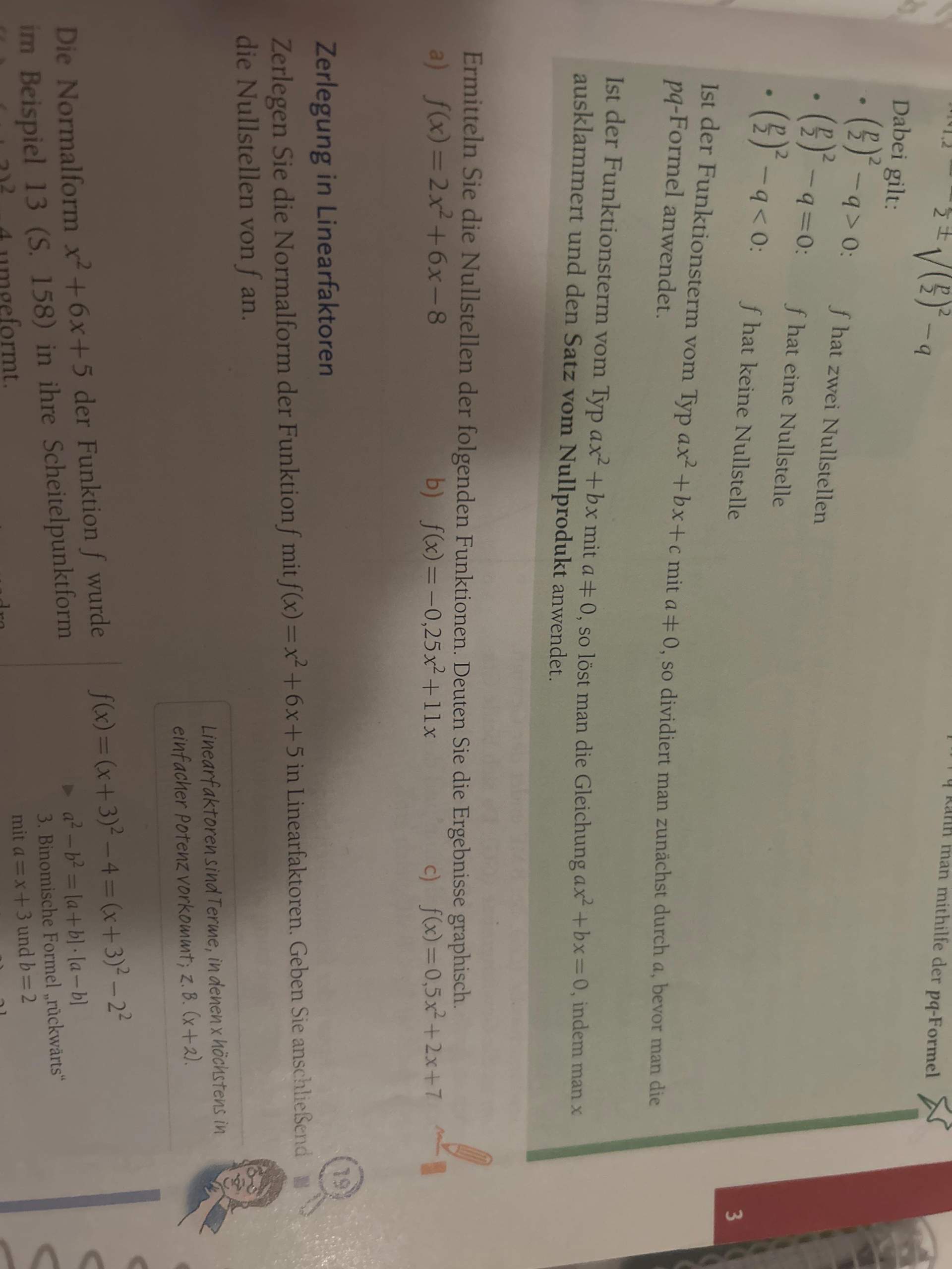 Nullstellen berechnen? (rechnen, Funktion, Gleichungen)