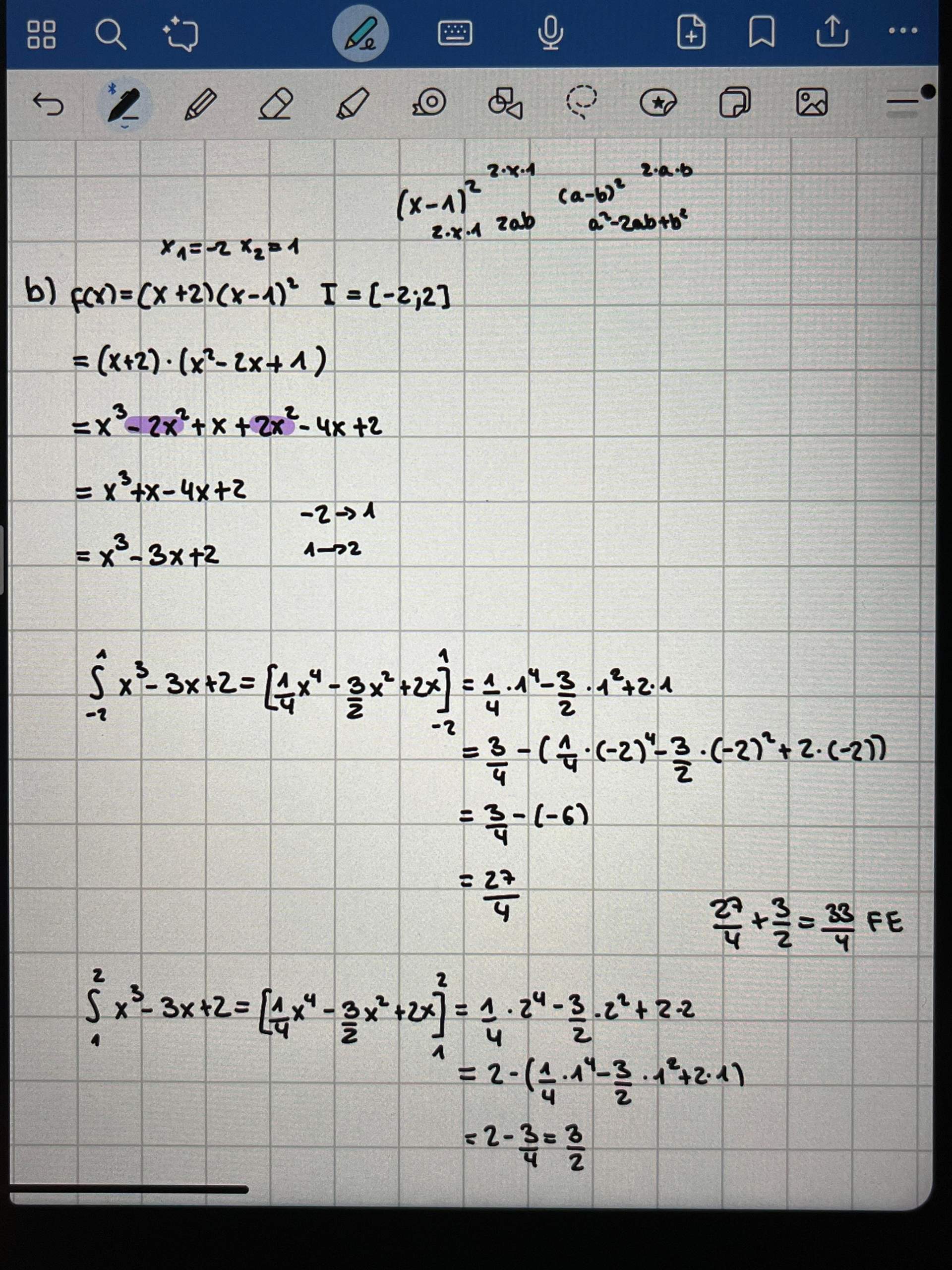 Nullstellen und Flächenbestimmung(Integrale)? (Mathematik ...