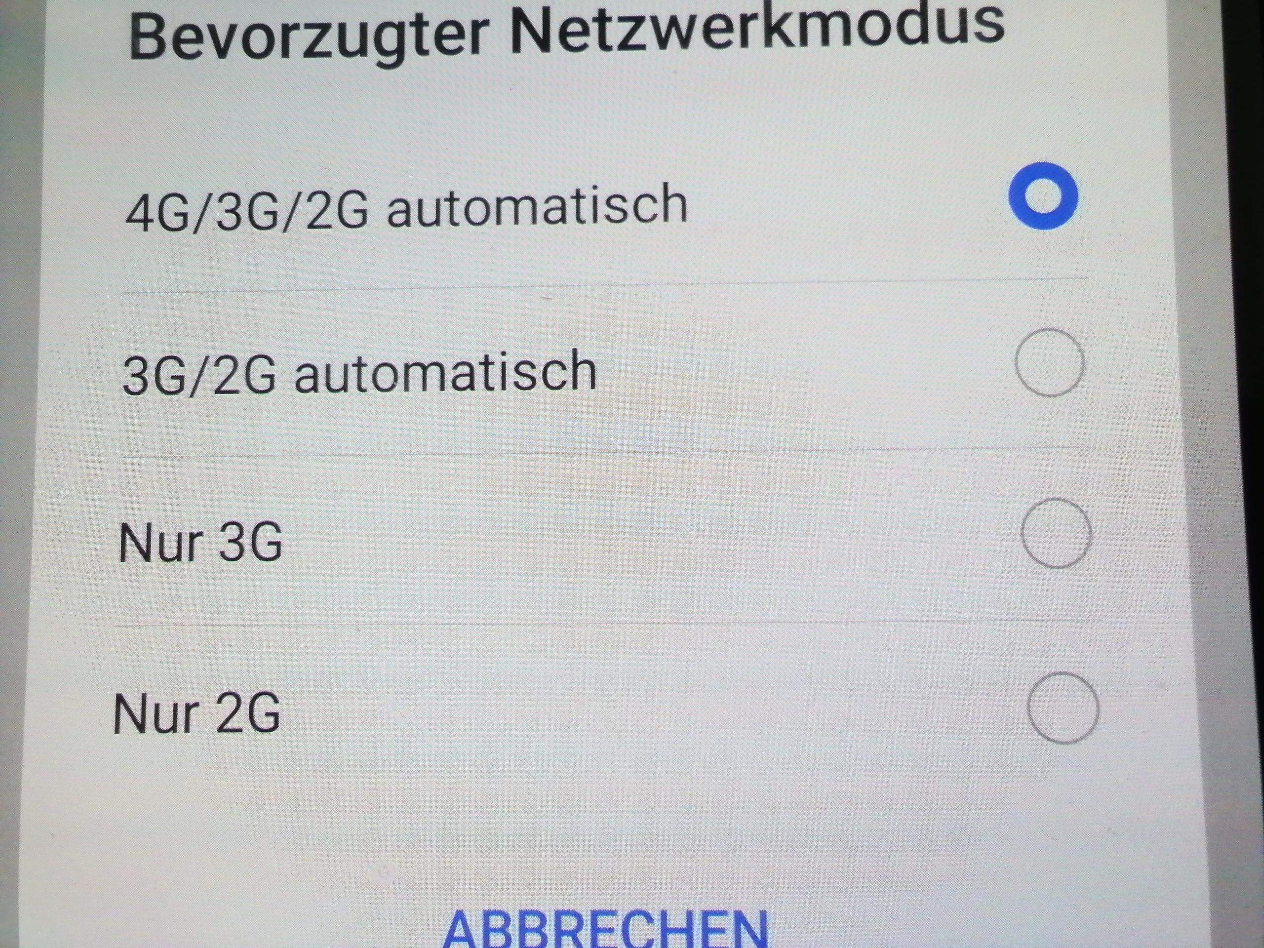 Nur noch 2G benutzen möglich? (Computer, Handy, Internet)