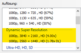 Nvidia Dynamic Super Resolution? (Gaming, Grafikkarte, Gaming PC)
