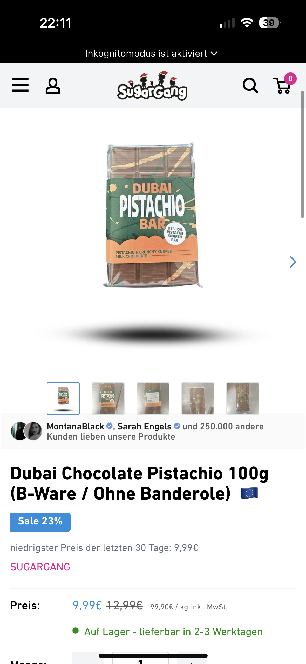 Originale Dubai Schokolade? (Kalorien, Geschmack, Süßigkeiten)