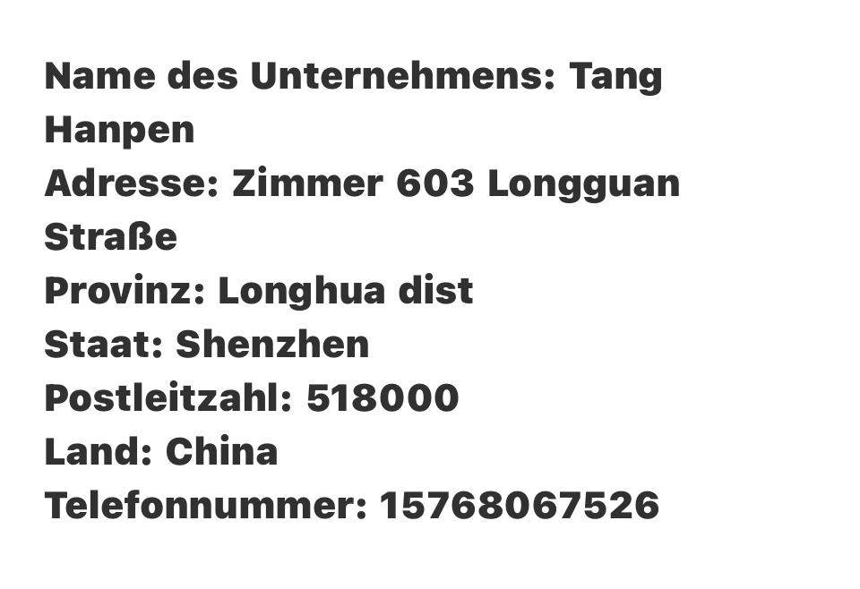 Paket nach China verschicken wie Beschriftung? (Versand)