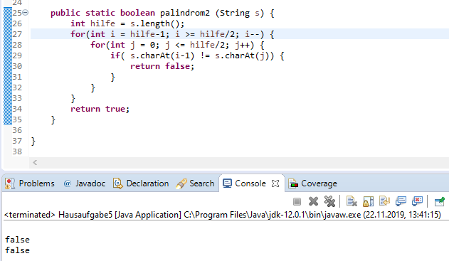 Palindrom In Java Computer Programmieren