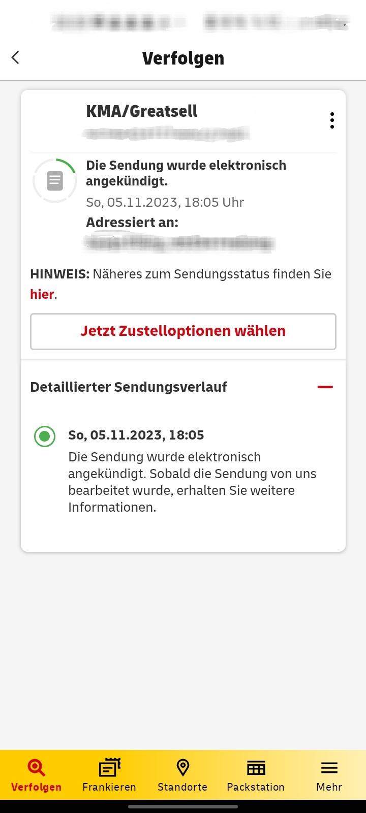 Pandabuy Bestellung-Lieferstatus? (Post, Versand, DHL)